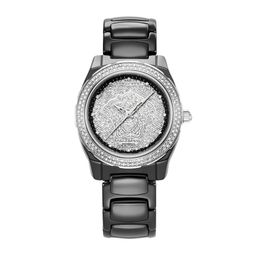 Versace Analoguhr 'We Love Diamonds' Damen Gr&ouml;&szlig;e One Size schwarz / transparent