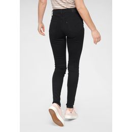 Levi's LEVI'S Damen Skinny-fit-Jeans "720 High Rise", schwarz, Basic, Gr. 24, leichte Abriebeffekte, Denim/Jeans, Obermaterial: 78% Baumwolle, 12% Lyocell,