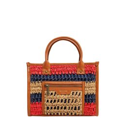 Pepe Jeans Handtasche 'Zadie London' Damen Gr&ouml;&szlig;e One Size navy / cognac / orangerot