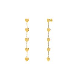 Lucardi Earrings 'Herz' female Gold size Onesize