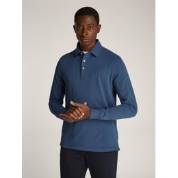 Tommy Hilfiger Herren Langarm-Poloshirt "1985 SLIM LS POLO", blau, Gr. XXXL, Obermaterial: 96% Baumwolle, 4% Elasthan, Shirts