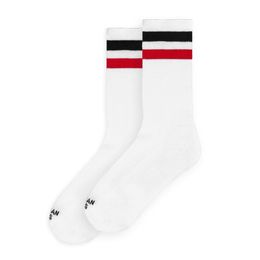 American Socks Socken 'Teenage Anarchist' Herren Gr&ouml;&szlig;e 19/55 wei&szlig;