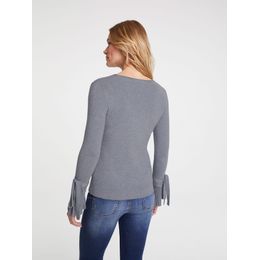 Heine Damen Strickpullover "Pullover", grau, Gr. 40, unifarben, 52% Viskose, 26% Polyester, 22% Polyamid, Pullover