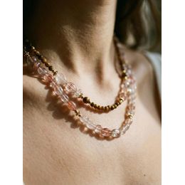 Nemomatheo Kette 'True Self &ndash; Handgefertigte Boho-Kette' Damen Gr&ouml;&szlig;e Onesize rosa