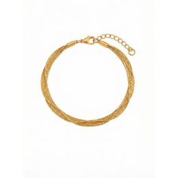Nemomatheo Armband 'Silk Chains' Damen Gr&ouml;&szlig;e 18/23 cm gold