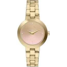 Armani Exchange Analog Watch female Gold size One Size