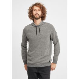 Blend Herren Strickpullover "BHComulco"pewter mix, Gr. S, unifarben, Grobstrick, 100% Baumwolle, Pullover, Strickpullover aus Grobstrick mit