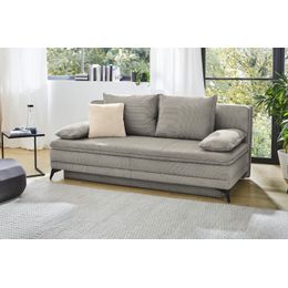 Jockenh&ouml;fer Schlafsofa, B:202cm T:105cm, grau, JOCKENH&Ouml;FER GRUPPE, Korpus: 100% Polyester;Kissen: 100% Polyester, Jugendzimmer, Sofas, "Laurin, B: 202 cm,