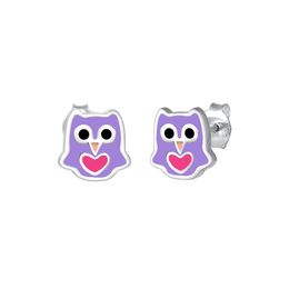 Elli Jewelry 'Eule' girl Purple size One Size