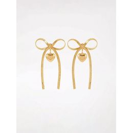 Nemomatheo Ohrringe 'Ribbon Set &ndash; Schleifen-Kollektion' Damen Gr&ouml;&szlig;e 2.5 cm x 2.5 cm gold