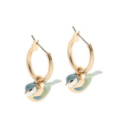 A&c Oslo &ndash; Nordic Design Jewellery Ohrh&auml;nger 'Blue Tit' Damen Gr&ouml;&szlig;e One Size opal / gold