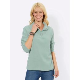 Classic Basics Damen Fleeceshirt "Fleece-Shirt", gr&uuml;n, Gr. 54, unifarben, 100% Polyester, Shirts