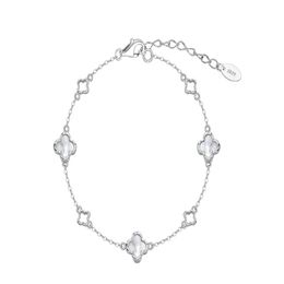 Rougemont Jewellery Bracelet 'Kleeblatt Gl&uuml;cksbringer Armband925 Sterling Silber' female Silver size 18 cm