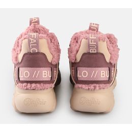 Buffalo Damen Plateausneaker "CLD CHAI WARM", Gr. 36, rosa, Nubuklederimitat, Textil, Schuhe, High Top Sneaker, Schn&uuml;rboots, Winterboots mit Memory