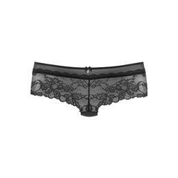 Lascana Damen Panty, Gr. 32, schwarz, Microfaser, Obermaterial: 80% Polyamid, 17% Elasthan, 3% Polyester, Unterhosen, aus weicher elastischer Spitze