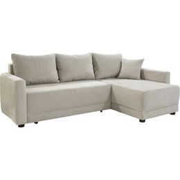 Jockenh&ouml;fer Ecksofa, B:234cm T:154cmgreige, JOCKENH&Ouml;FER GRUPPE, Korpus: 100% Polyester;Kissen: 100% Polyester, Wohnzimmer, Sofas, "Venezia L-Form, B: 234 cm",