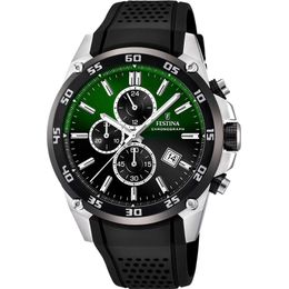 Festina Herren Chronograph "The Originals", schwarz, Armbanduhren, Quarzuhr, Armbanduhr, Herrenuhr, analog, Tag, Stoppfunktion