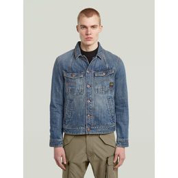 G-Star Raw G-STAR Herren Jeansjacke "A-Line Slim Jacke"faded typhoon, Gr. L, Obermaterial: 100% Baumwolle, Jacken