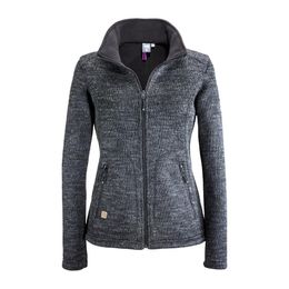 DEPROC Active Damen Strickfleecejacke "WILLMORE III WOMEN", grau, Gr. 38, 90% Polyester;10% Wolle, Jacken, in edler Optik