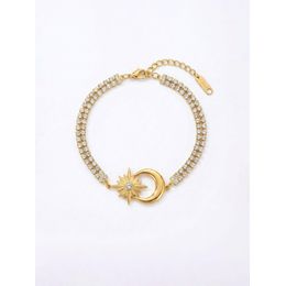 Nemomatheo Armband 'Luna Sol' Damen Gr&ouml;&szlig;e 18/23 cm gold
