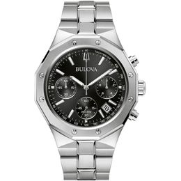 Bulova Analog Watch male Silver size One Size