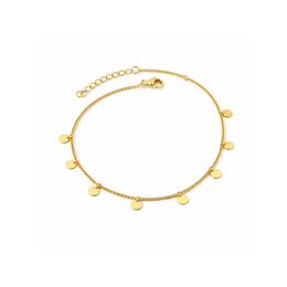 Pure Schmuck Foot Jewelry 'Sun Dots Fu&szlig;kette' female Gold size 21 + 5 cm extension