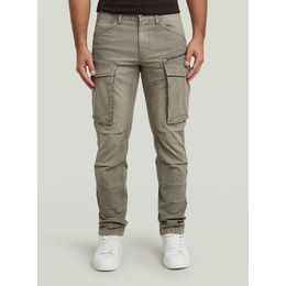 G-Star Raw G-STAR Damen Cargohose "Rovic Zip 3D Regular Tapered Hose"vintage dust turf, Gr. 36, Obermaterial: 50% Baumwolle, 48% Baumwolle, 2% Elasthan, Hosen