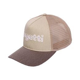 Bugatti Cap Herren Gr&ouml;&szlig;e 55/60 dunkelbeige / schoko