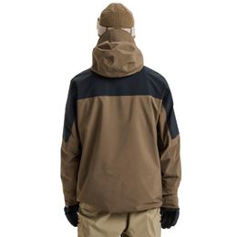Quiksilver Herren Snowboardjacke "Forever Stretch GORE-TEX"canteen, Gr. L, Obermaterial: 100% Microfaser;, Jacken
