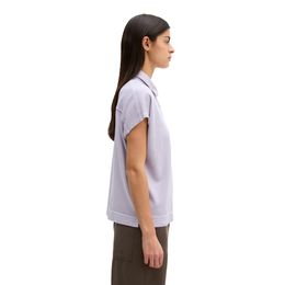 Marc O'Polo MARC O'POLO Damen Poloshirt "aus weichem Single Jersey"dusty lavender, Gr. XXL, unifarben, Obermaterial: 100% Baumwolle, Shirts