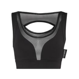 Plein Sport Damen Lauftop "BH", schwarz, Gr. S, Obermaterial: 90% Polyester, 10% Elasthan, Tops