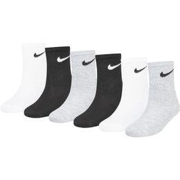 Nike Sportswear M&auml;dchen Sportsocken "NIKE DF PERF BASIC CREW", Gr. 27, grau, Baumwollmischung, Socken, f&uuml;r Kinder