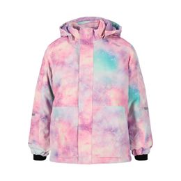 ZIGZAG Jungen Skijacke "Skitter", rosa, Gr. 98, bedruckt, 100% Polyester, Jacken, mit wasserdichter TPU-Membran