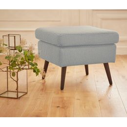 Hocker Home Affaire, B:58cm H:49cm T:58cm, grau, Samtcord (92% Polyester 8% Polyamid);Struktur (100% Polyester);Struktur Hahnentritt (100%