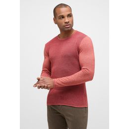 Eterna Herren Strickpullover, rot, Gr. M, 100% cotton, Pullover