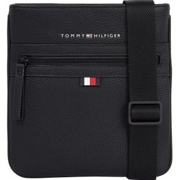Tommy Hilfiger Herren Umh&auml;ngetasche "ESSENTAIL", schwarz, Lederimitat, Taschen, mit Rei&szlig;verschluss-Vortasche