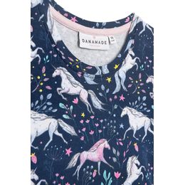 DANAMADE M&auml;dchen Jerseykleid "DANAMADE Dresses DBABETTE", blau, Gr. 146, 95%Baumwolle 5% Elasthan, Kleider