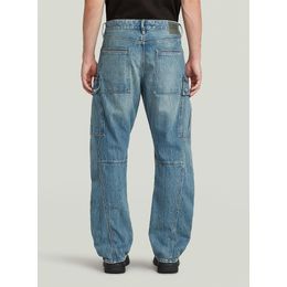 G-Star Raw G-STAR Herren Regular-fit-Jeans "Contor Regular Cargo Jeans", blau, Gr. 31, Obermaterial: 75% Baumwolle, 25% Baumwolle, Jeans