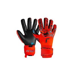 Reusch Damen Torwarthandschuhe "Attrakt Gold X", rot, Gr. 10,5, mehrfarbig, 53% Elastodien, 33% Polyester, 3% Polyurethan, 1% Baumwolle, Handschuhe,
