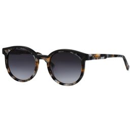 HUMPHREY&acute;S eyewear Damen Sonnenbrille "Modell 588198"grau havanna, HUMPHREY ́S EYEWEAR, gemustert, leicht gl&auml;nzend, Sonnenbrillen, Form Panto, Logoschriftzug auf B&uuml;gel,
