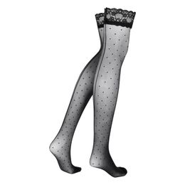 Hunkem&ouml;ller Hunkem&ouml;ller Over the Knee Socks 'Dorothy' female Black size L/XL