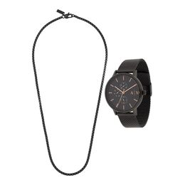 Armani Exchange Jewelry Set 'CAYDE' male Black size One Size