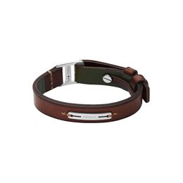 Fossil Armband 'Machine' Damen Gr&ouml;&szlig;e One Size braun / dunkelgr&uuml;n