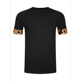 SikSilk T-Shirt Herren Gr&ouml;&szlig;e M zitronengelb / schwarz