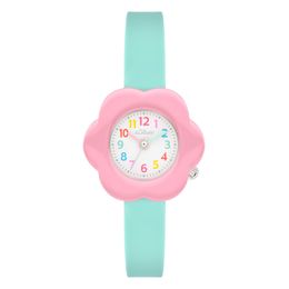 s.Oliver Uhr 'Flower Power' M&auml;dchen Gr&ouml;&szlig;e One Size mint / pink
