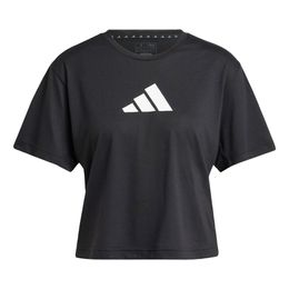 adidas Performance Funktionsshirt 'Essentials' Damen Gr&ouml;&szlig;e XL/XXL schwarz / wei&szlig;