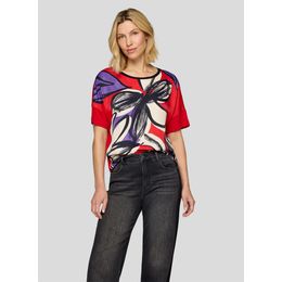 Rabe Damen Print-Shirt "T-Shirt", rot, Gr. 48, 50%Baumwolle, 50%Viskose, Shirts