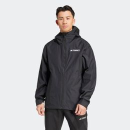 adidas terrex Herren Regenjacke "MULTI 2.5L R J", schwarz, Gr. S, Obermaterial: 100% Polyester, Jacken