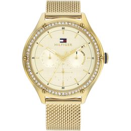 Tommy Hilfiger Damen Multifunktionsuhr "LEXI", gold, Armbanduhren, Quarzuhr, Armbanduhr, Damenuhr, Datum, Edelstahlarmband