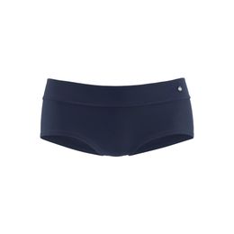 s.Oliver Damen Bikini-Hotpants "Spain", blau, Gr. 44, unifarben, Microfaser, Polyamid, Badehosen, unifarben
